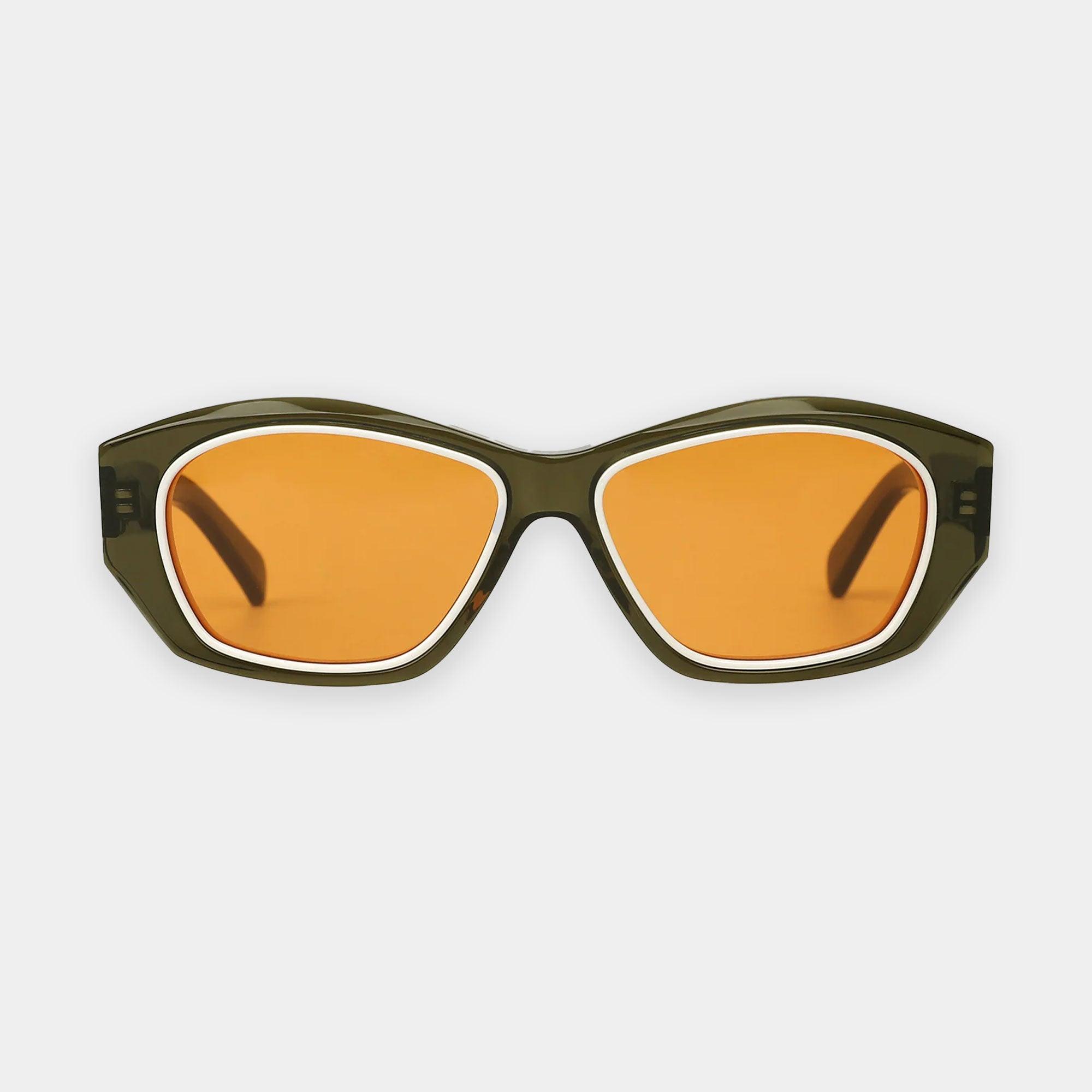 Sub Sun SUB010 Sunglasses - Transparent Green/Orange